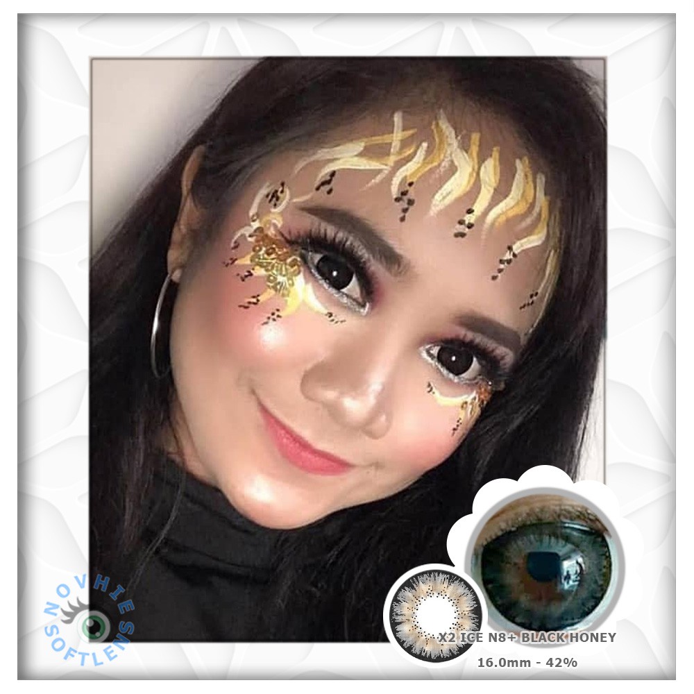 Jual SOFTLENS X2 ICE N8+ BLACK HONEY | Shopee Indonesia