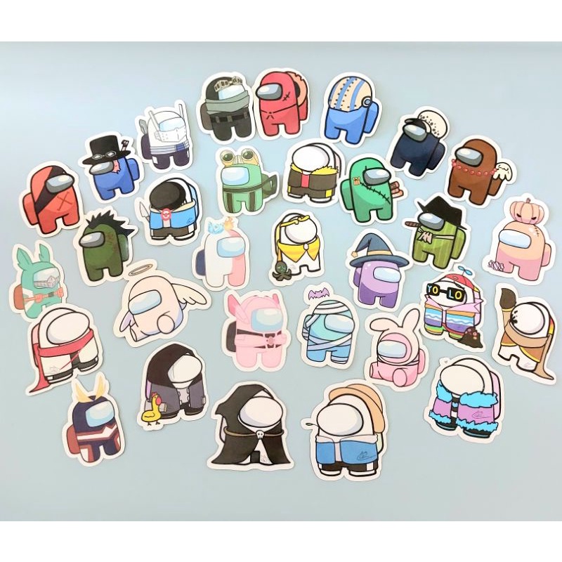 Jual 20 Pcs Stiker Pentol Among Us Lucu Cute Cartoon Dekorasi Jurnal Scrapbook Shopee Indonesia