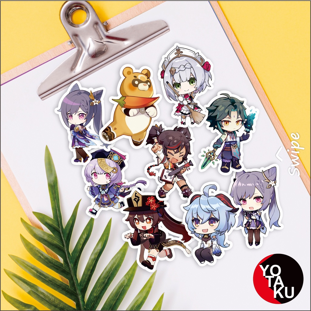 Jual Stiker Sticker Anime Merchandise Anime Genshin Impact SA12009 ...