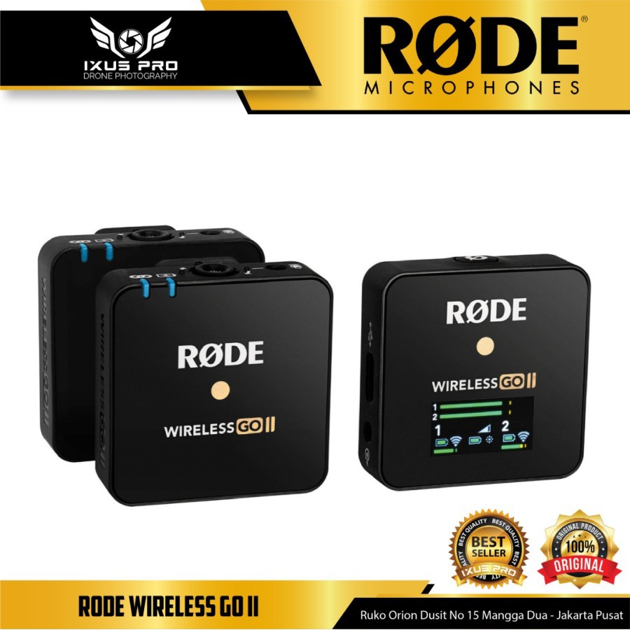 Jual RODE Wireless GO II 2 Dual Channel Wireless Microphone System | Shopee Indonesia