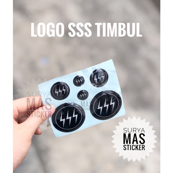 Jual stiker logo sss timbul emblem set n max aerox motor | Shopee Indonesia