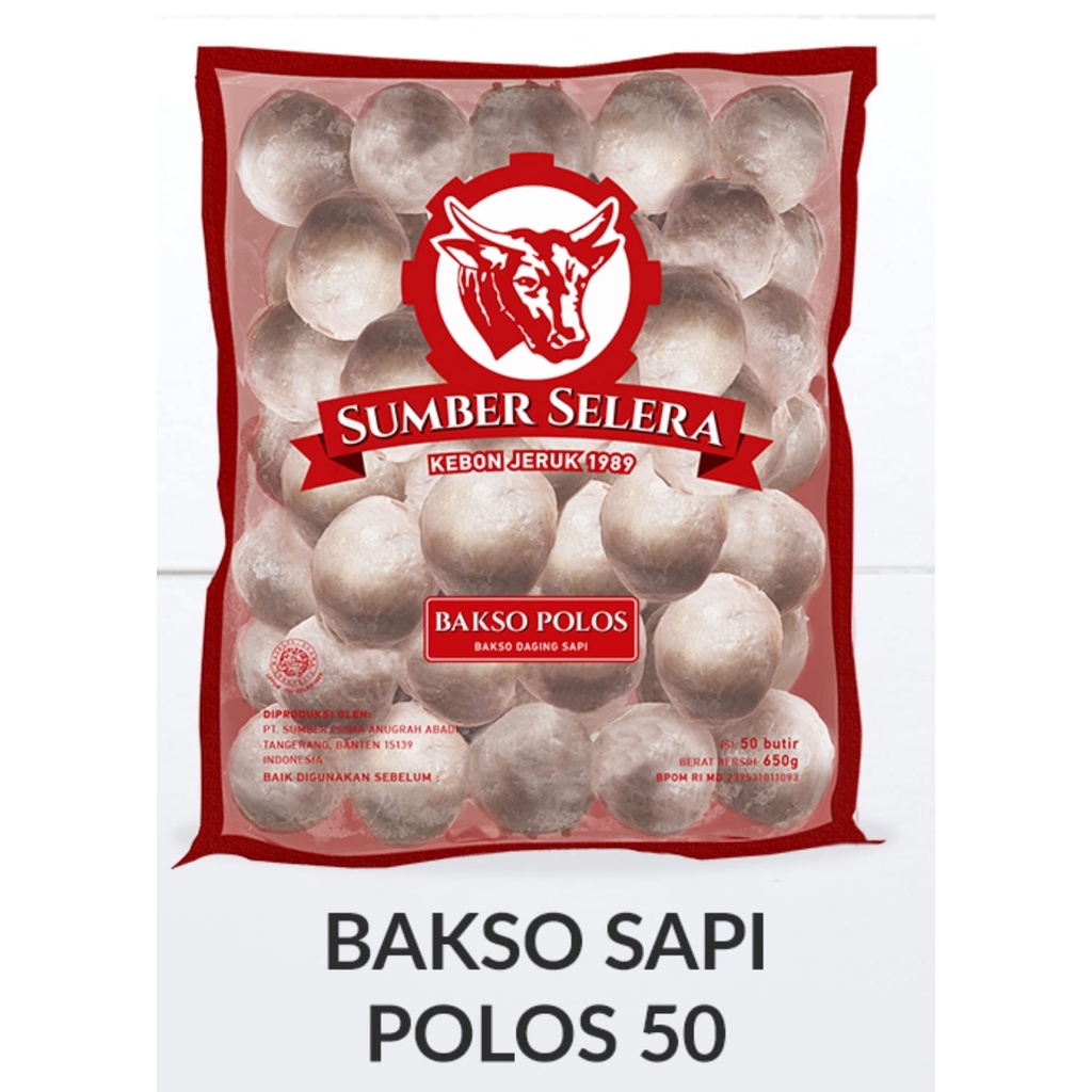 Jual BAKSO SAPI SUMBER SELERA POLOS (ISI 50 BUTIR) | Shopee Indonesia