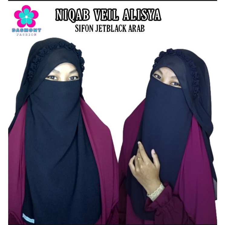 Jual Dasmont Fashion Niqab Veil Kriwil Cadar Rampel Yaman Sifon ...