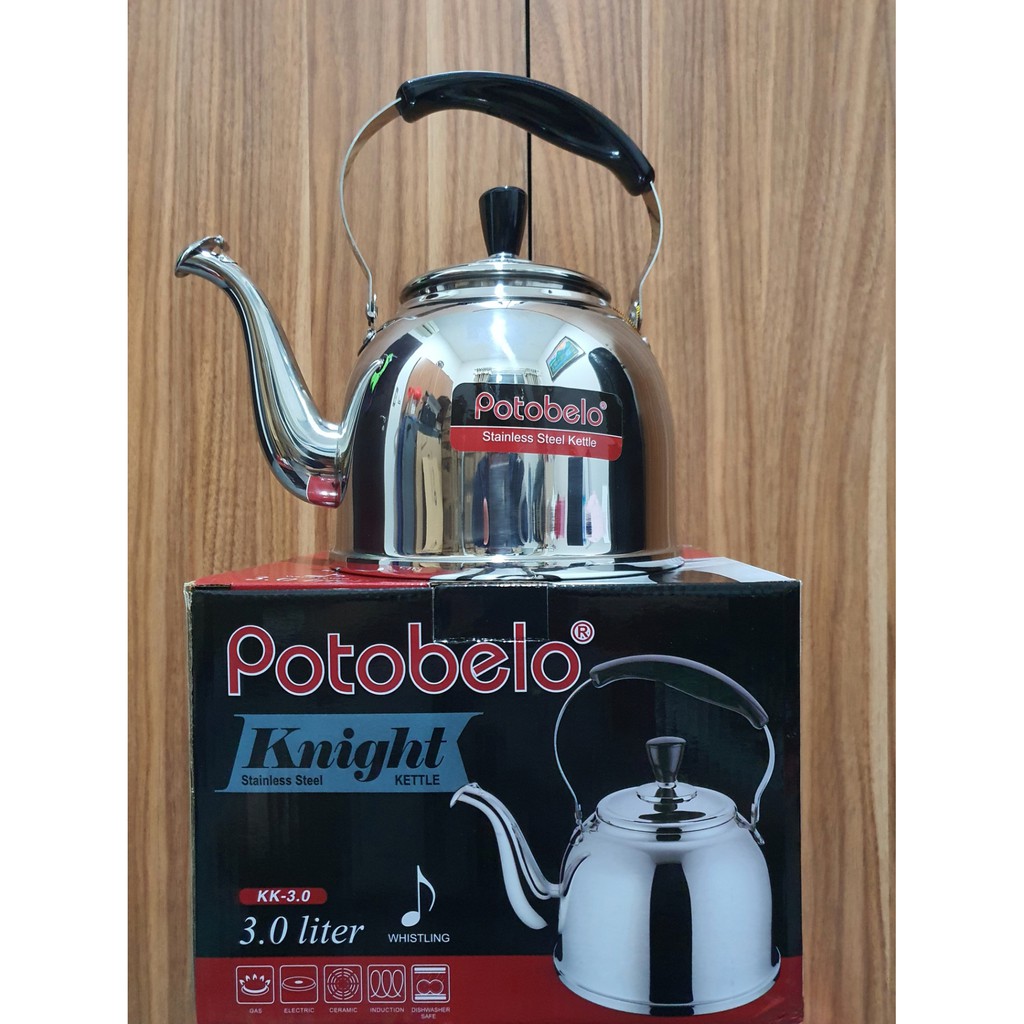 Jual Potobelo Knight Kettle Stainless Steel / Teko Siul / Bunyi / ceret ...