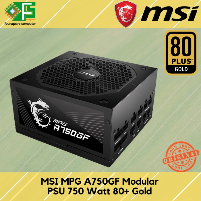 Jual Power Supply MSI MPG A750GF 750W 80 Plus Gold Full Modular | PSU ...