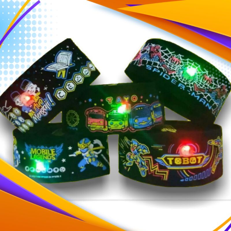 Jual PECI SONGKOK KARAKTER ANAK LED LAMPU LED BISA NYALA SONGKOK KOPIAH ...