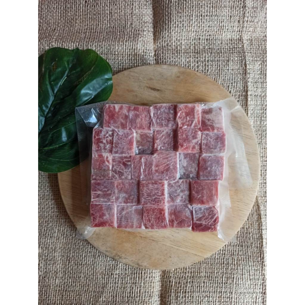 Jual Saikoro Meltique Beef / Wagyu Cubes / Sanchoku / Daging Sapi ...