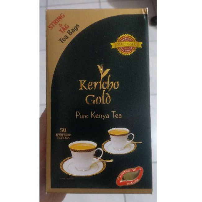 Jual kericho gold pure kenya tea 50 refreshing rea bags teh kenya kericho gold | Shopee Indonesia