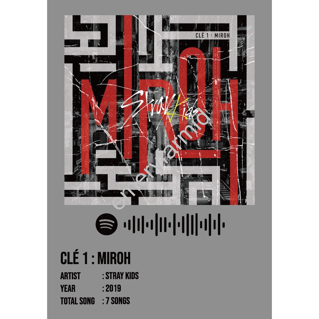 Jual Kpop Spotify Poster A5 - STRAY KIDS SKZ | Shopee Indonesia