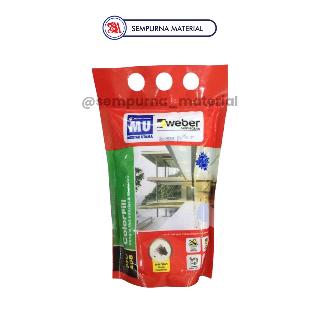 Jual OKER - MU 408 Colorfill Grout Tile 1KG | Shopee Indonesia