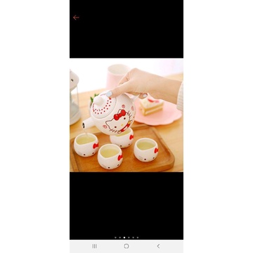 Jual tea set keramik hello kitty | Shopee Indonesia