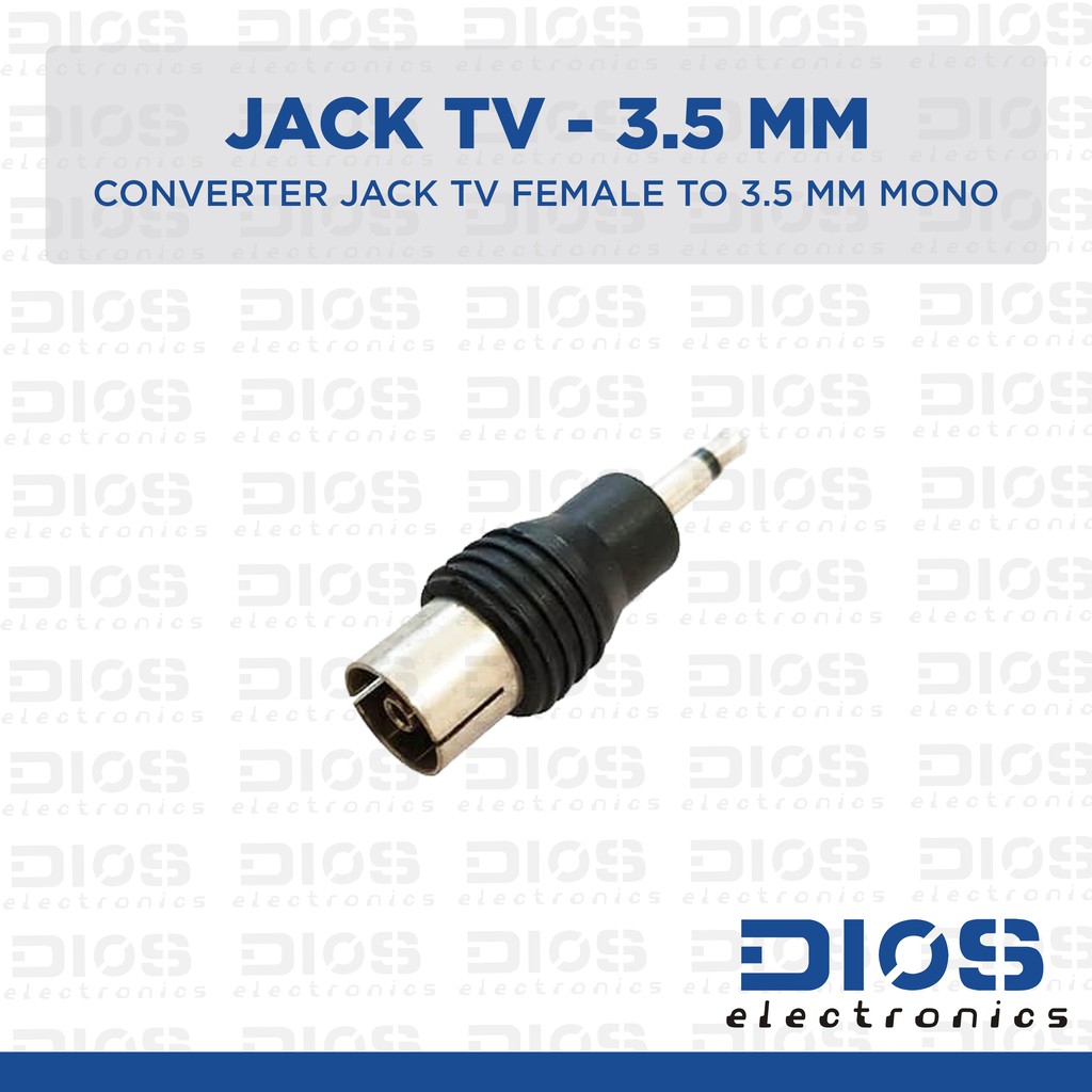 Jual Jack Connector TV Female to Mini Stereo 3.5 MONO PVC Converter ...