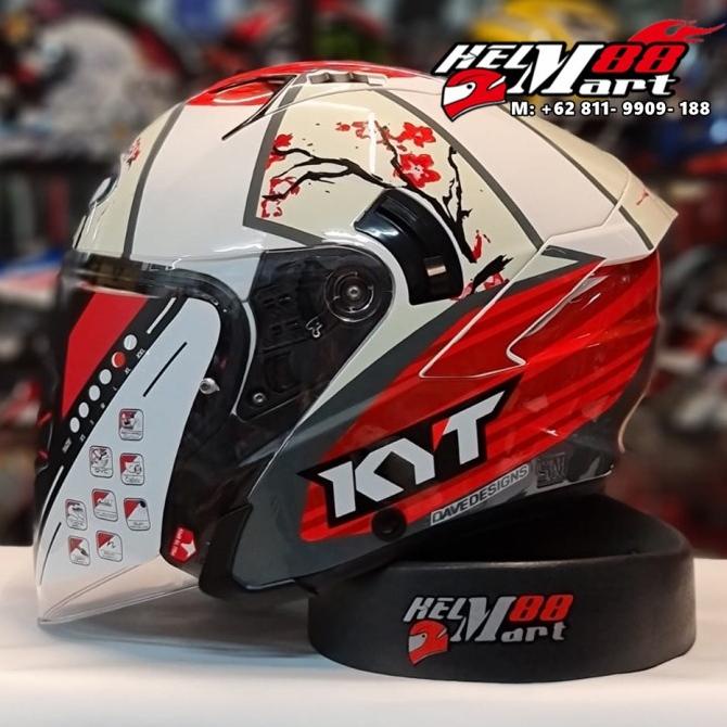 Jual Helm KYT NFJ XAVI SAKURA Helm Half Face KYT NF-J NF J | Shopee ...