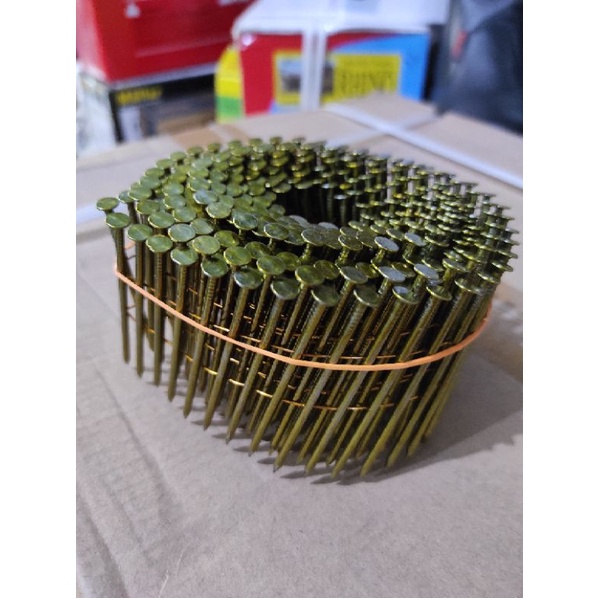 Jual Maxiim paku tembak 65mm polos FC65V5 paku pallet 65 mm 1 roll 300 ...