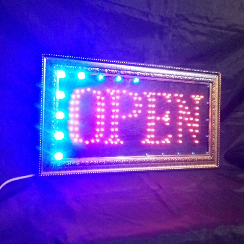 Jual Lampu tulisan OPEN merah | Shopee Indonesia