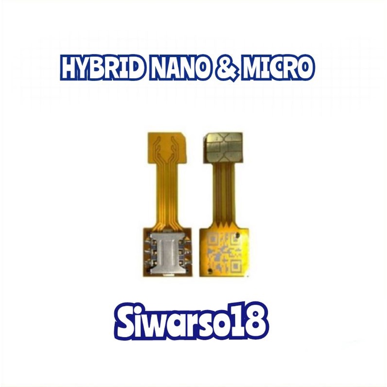 Jual FLEXIBLE FLEXIBEL ADAPTOR HYBRID SIM CARD NANO MICRO | Shopee ...
