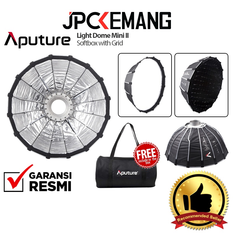 Jual Aputure Light Dome Mini II Softbox with Grid Studio Light Garansi ...