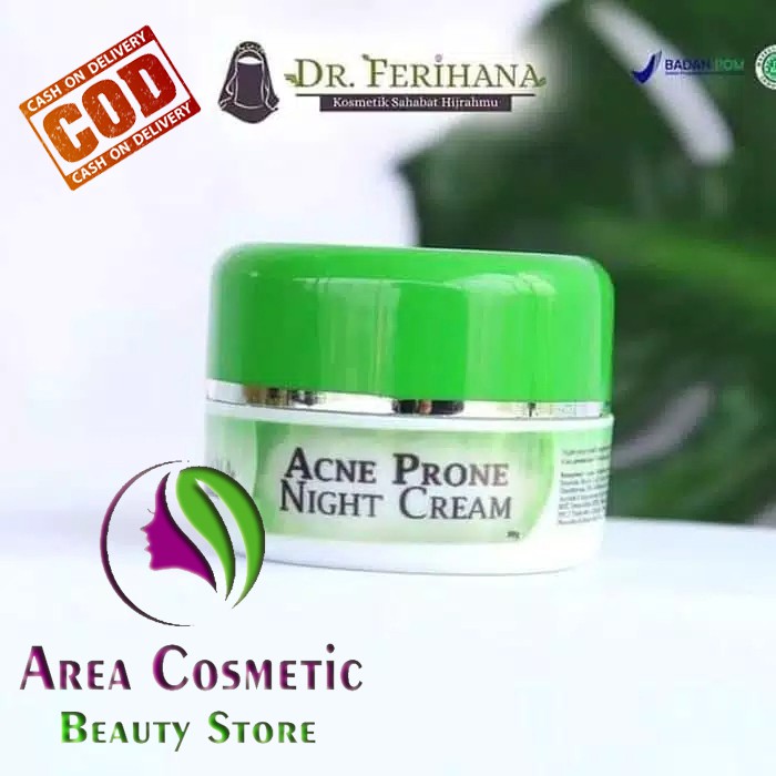 Jual DR. FERIHANA Acne Prone Night Cream 10 gr untuk kulit berjerawat | Shopee Indonesia