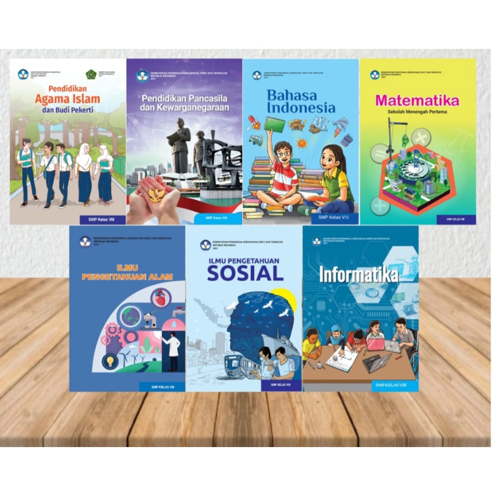 Jual Buku Teks Utama Siswa SMP/MTs Kelas 8 Kurikulum Merdeka ( 7 buku ...