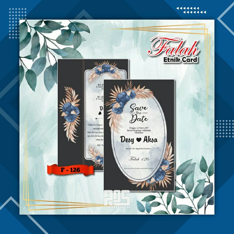 Jual Blangko Undangan Falah 126 || undangan blanko nikah khitan unik ...
