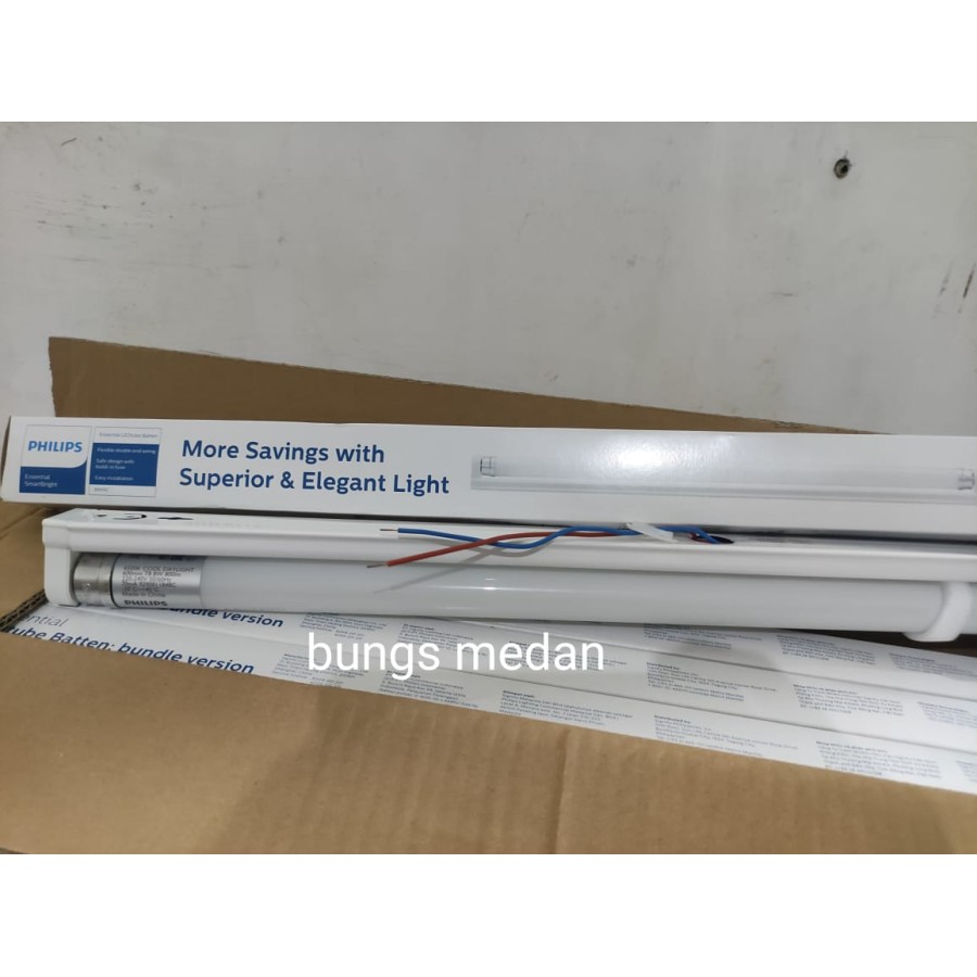 Jual Lampu LedTube T8 BN015C TL LED 8w 8 Watt Philips ECOFIT + KAP SET LED | Shopee Indonesia