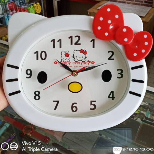 Jual Jam Dinding karakter Anak Jam dinding Esa Hellokity Mesin sweep ...