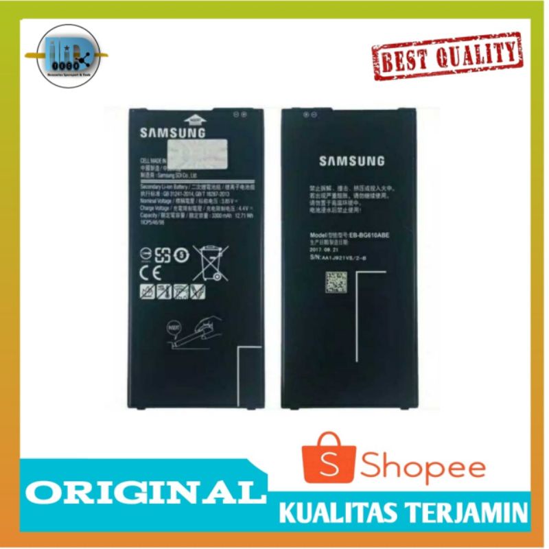 Jual Baterai Batre Battery Samsung Galaxy J7 Prime / G610 EB-BG610ABE | Shopee Indonesia