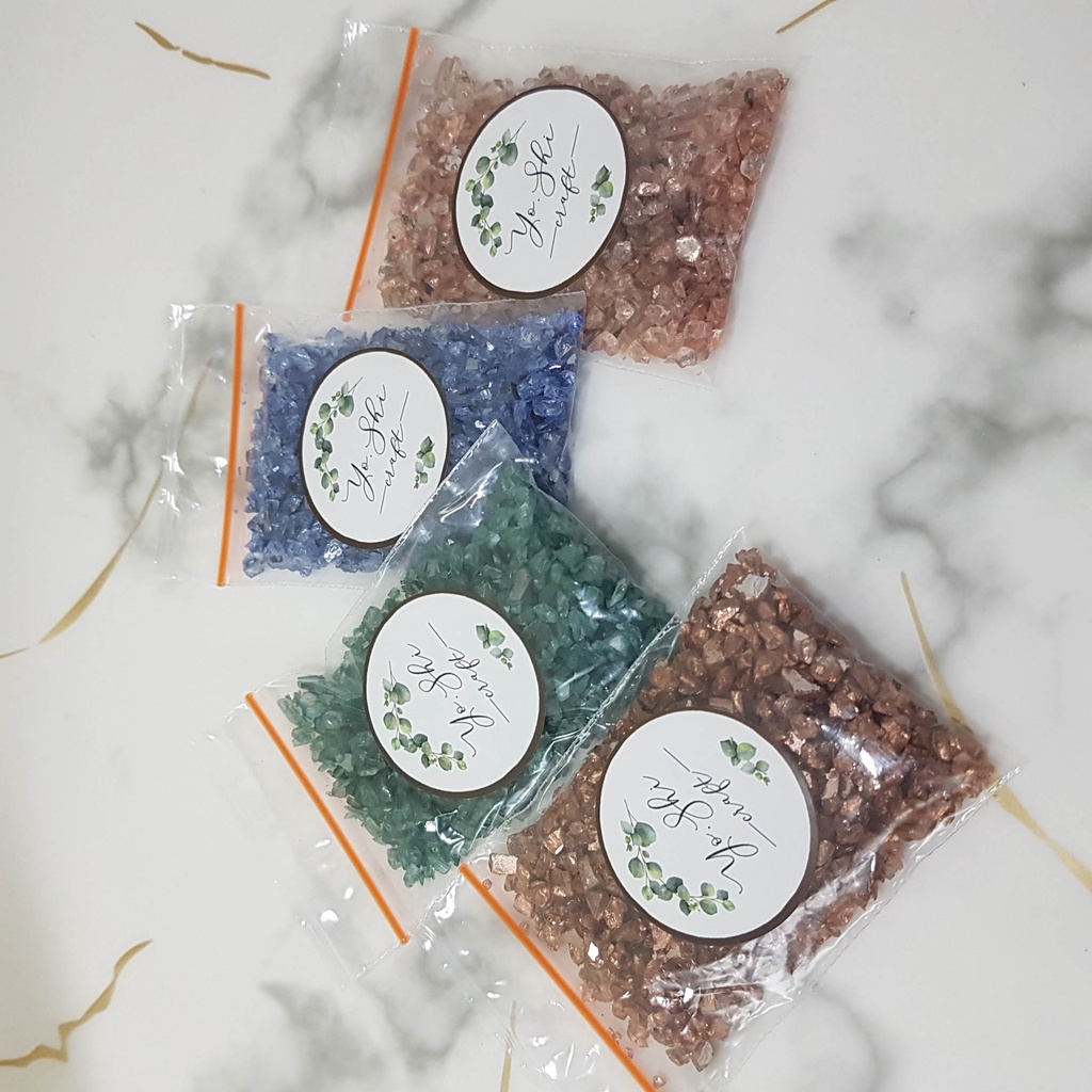 Jual Serpihan Kaca Cermin untuk Geode Art Resin | Shopee Indonesia