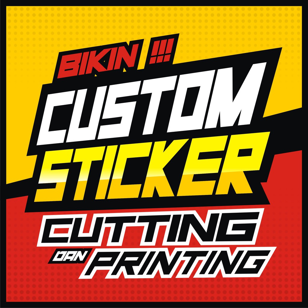 Jual Custom Stiker Cutting & Printing | Shopee Indonesia