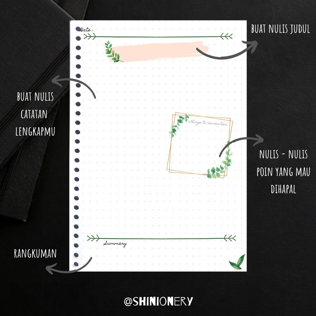 Jual ISI BINDER A5 AESTHETIC ESTETIK SPRING | Shopee Indonesia