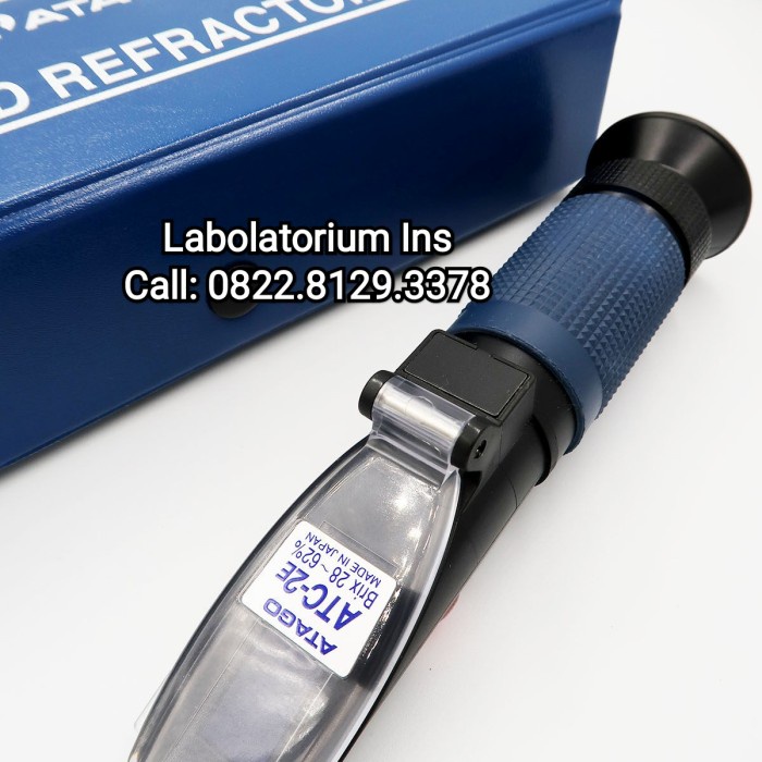 Jual Atago Refractometer ATC-2E, Cat No. 2122. Scale range Brix 28% to 62% | Shopee Indonesia