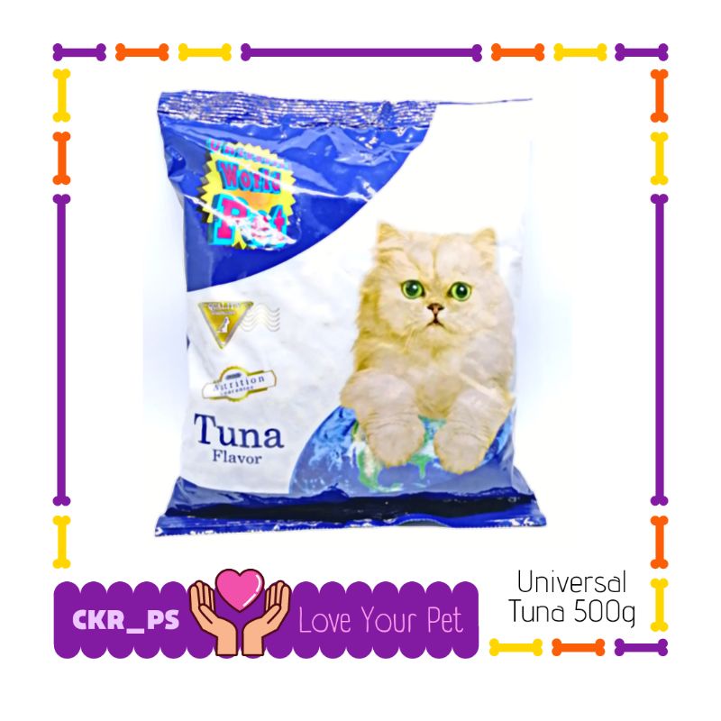 Jual Universal cat tuna universal cat Seafood/ persian/ kitten 1kg ...