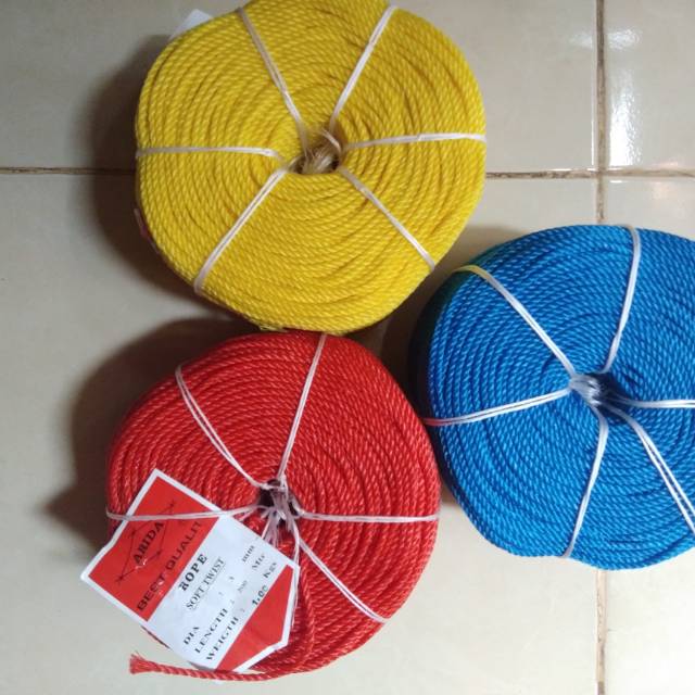 Jual Tali Tambang Nylon/Tali Plastik/Tali Nelayan per Roll Arida 3mm | Shopee Indonesia
