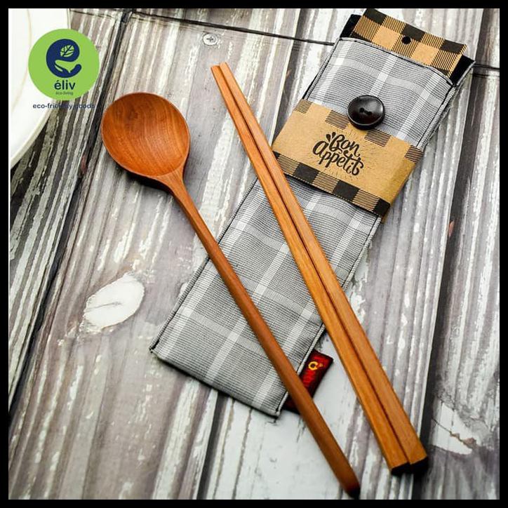 Jual Opends Sendok Kayu - Sendok Korea - Sujeo Wood Set | Shopee Indonesia