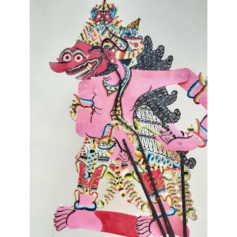 Jual wayang kulit kumbakarna jumbo/wayang buto barong | Shopee Indonesia