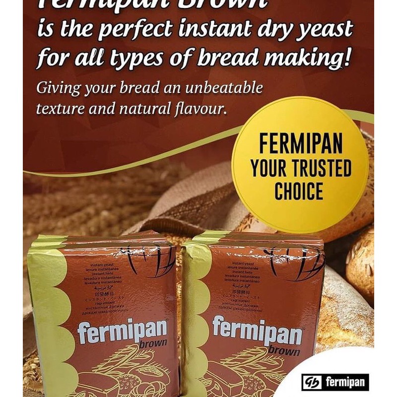 Jual ragi / yeast fermipan brown fermipan batu 500gram | Shopee Indonesia