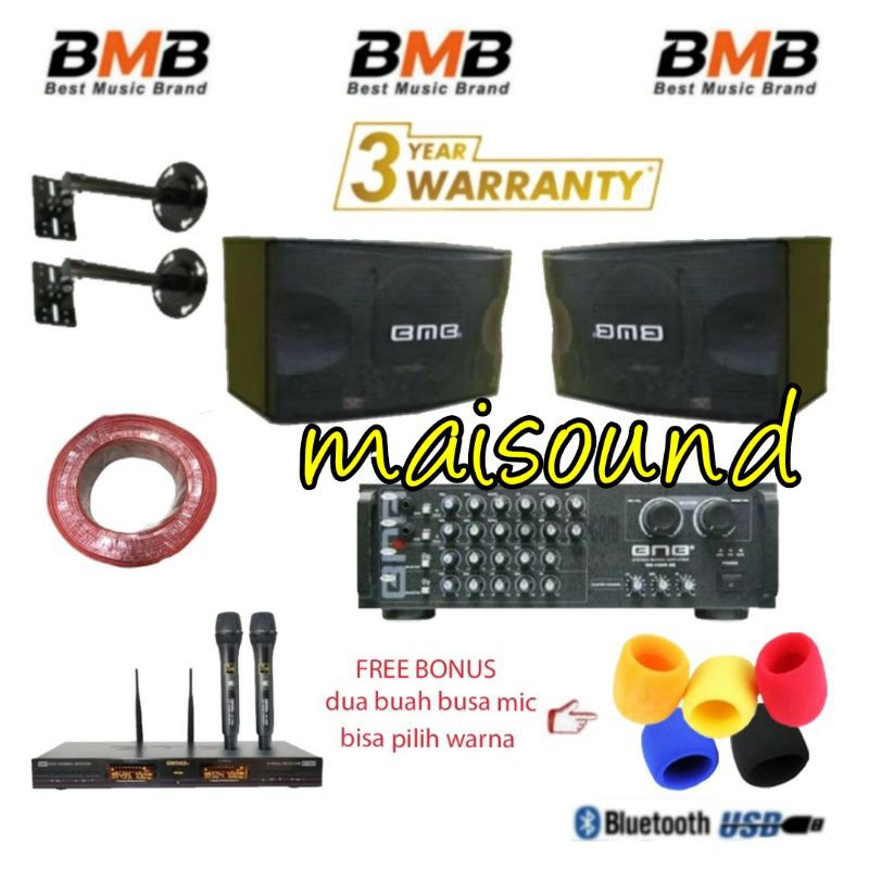 Jual PAKET KARAOKE BMB 10 INCH SOUND BMB 10INCH ORIGINAL FULL BMB 1 ...