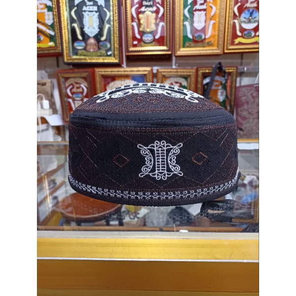 Jual Peci Lobe khas Aceh bordiran motif pintu Aceh | Shopee Indonesia