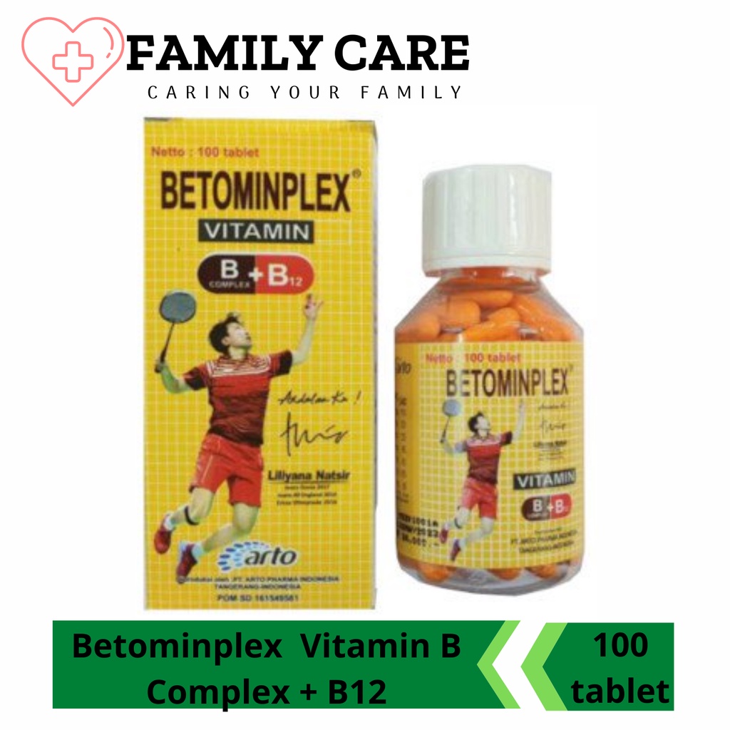 Jual Betominplex Vitamin B complex + B12 Tab isi 100 | Shopee Indonesia