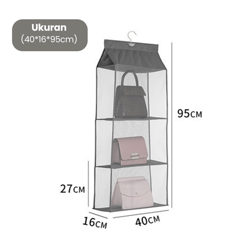 Jual Halu Rak Tas Gantung Bag Organizer Rak Bag Kotak Tempat ...