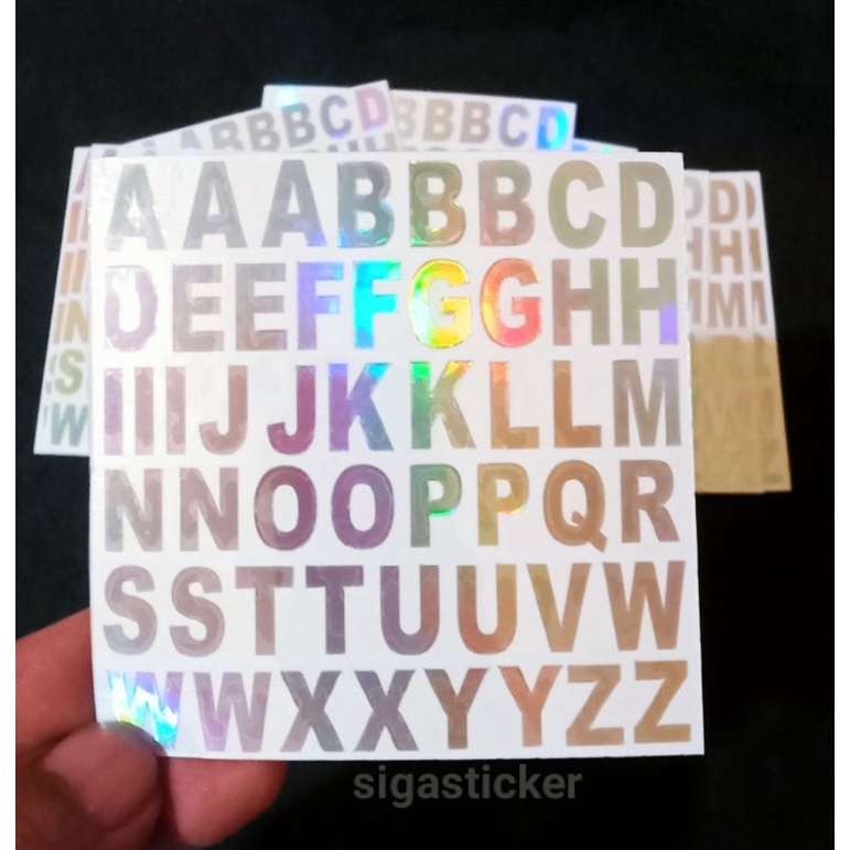 Jual sticker abjad stiker huruf cutting | Shopee Indonesia