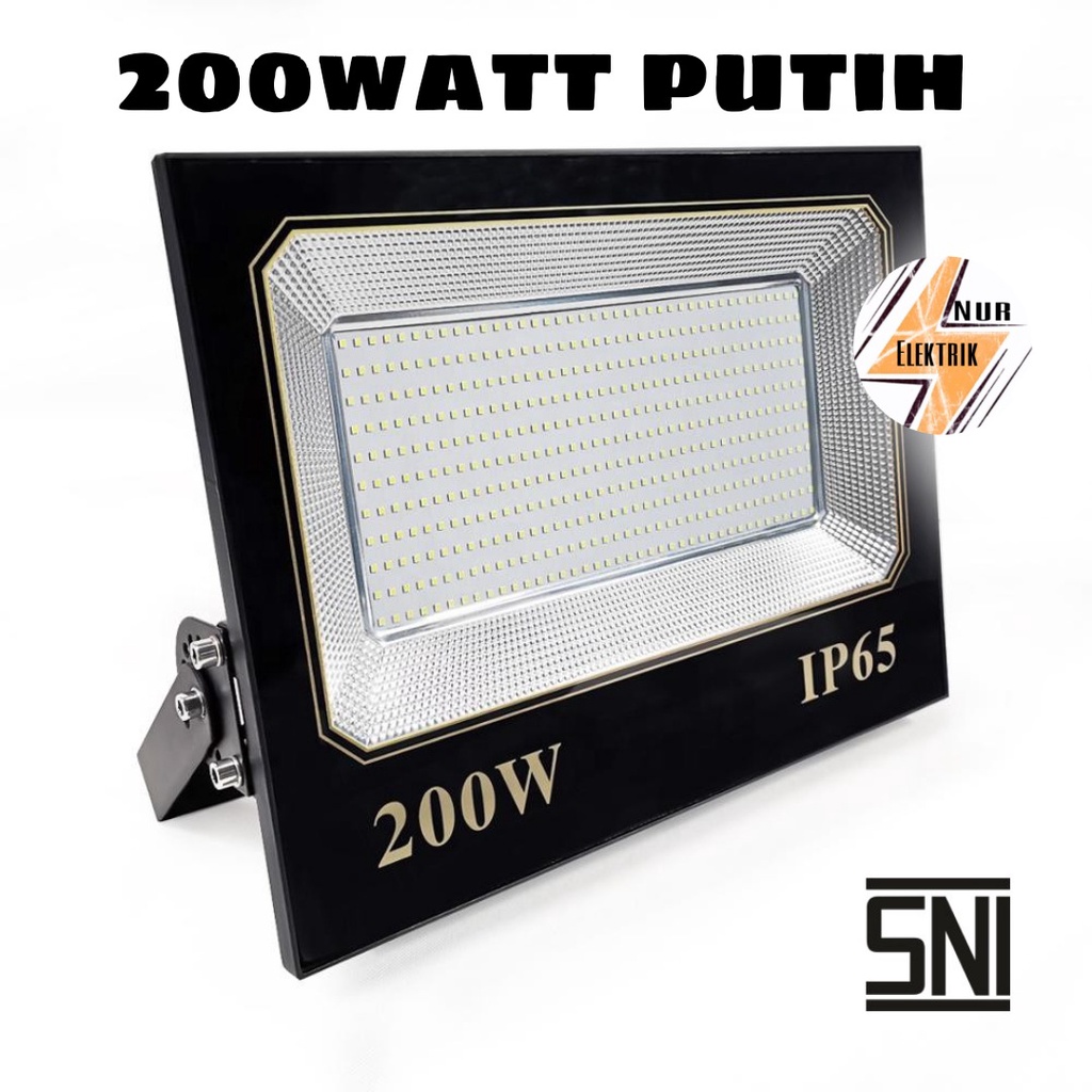 Jual Lampu sorot outdoor LED 100W 200w 300w panggung taman gedung lapangan waterproof 100 200 ...