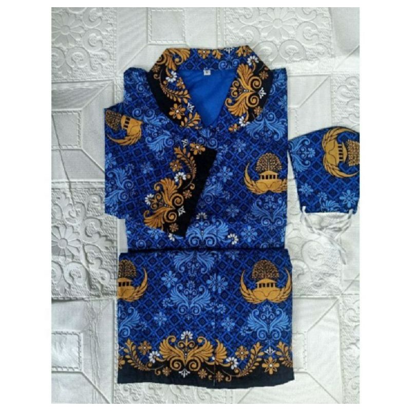 Jual BAJU KORPRI TERBARU KERAH HITAM (berfuring) PRIA DAN WANITA ...