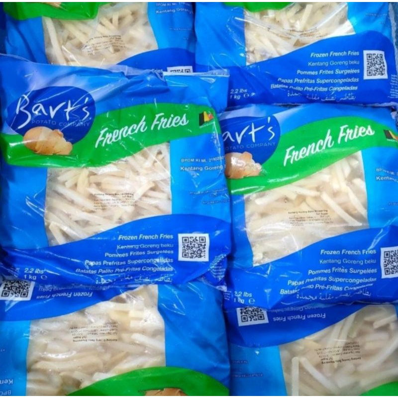Jual Kentang Goreng Barts Shoestring Kemasan 1kg | Shopee Indonesia