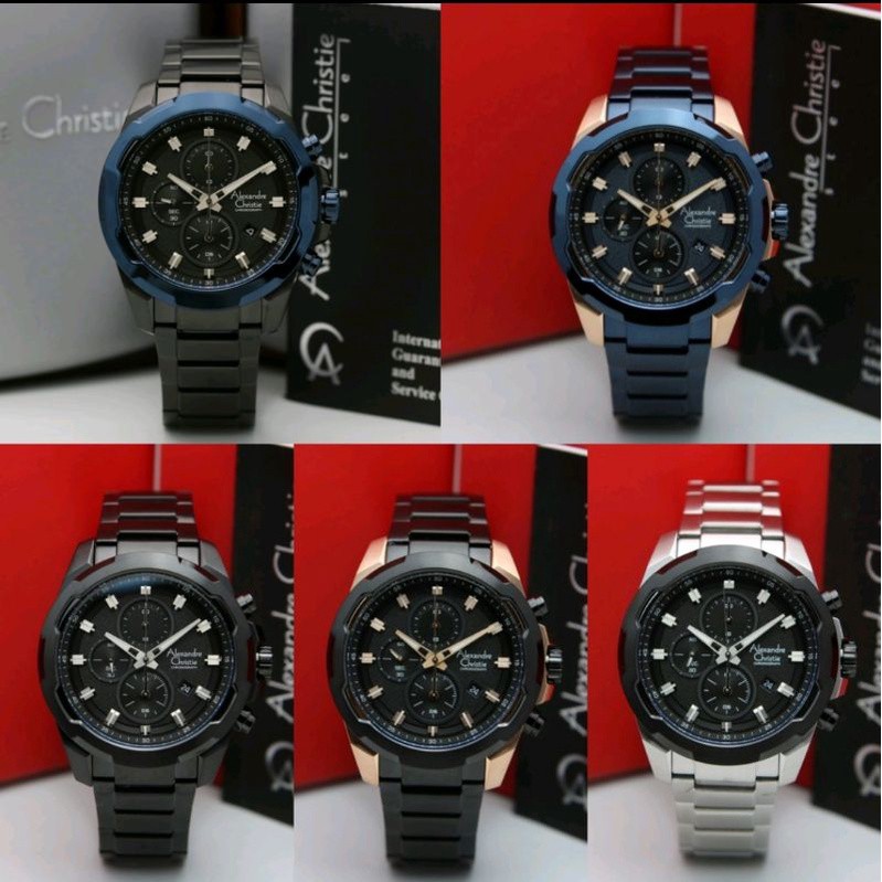 Jual [Free Baterai] JAM TANGAN PRIA ALEXANDRE CHRISTIE AC 6523 ORIGINAL ...