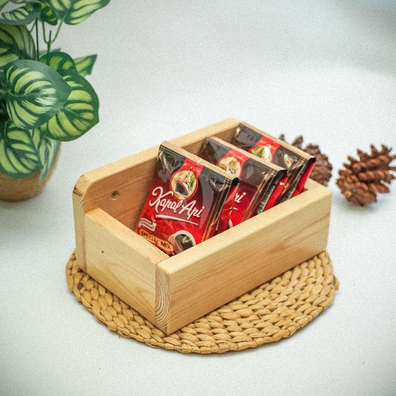 Jual rak kayu tempat kopi sachet minimalis | Shopee Indonesia