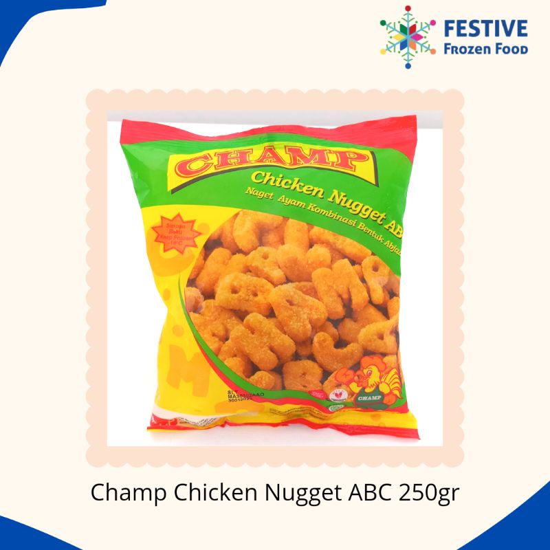 Jual Champ Chicken Nugget ABC 250gr | Festive Frozen Food | Shopee ...