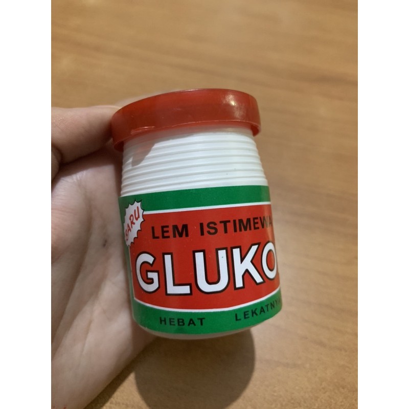 Jual (1biji) Lem Glukol Tanggung | Lem Kertas Botol | Shopee Indonesia