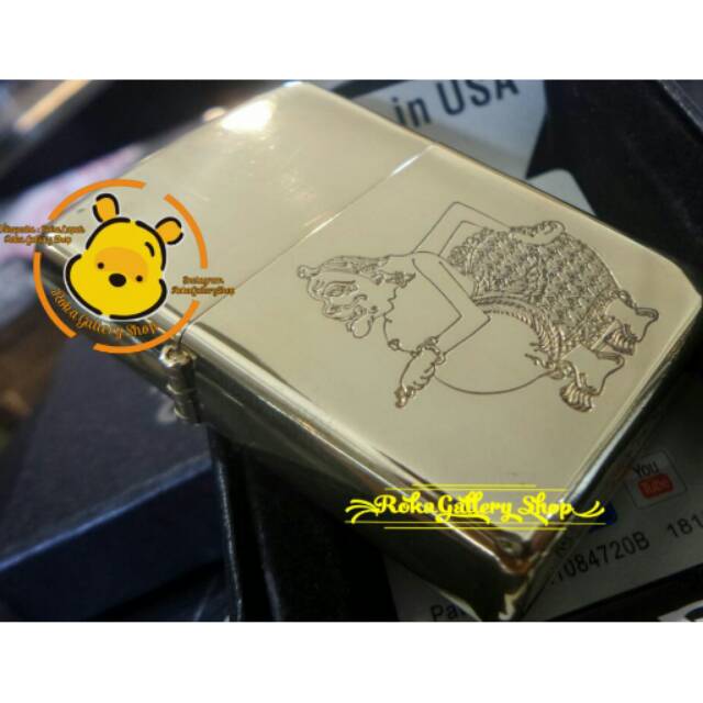 Jual Korek zippo gold custom grafir wayang kulit semar | Shopee Indonesia
