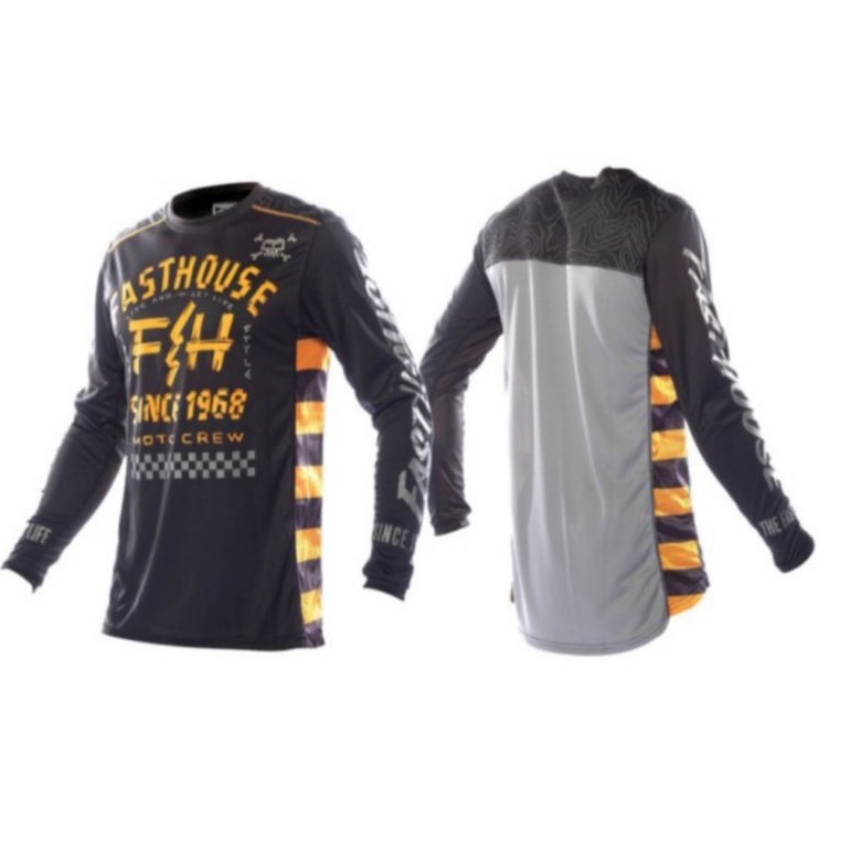 Jual JERSEY FASTHOUSE OFF-ROAD BLACK AMBER JERSEY FASTHOUSE 2022 ...